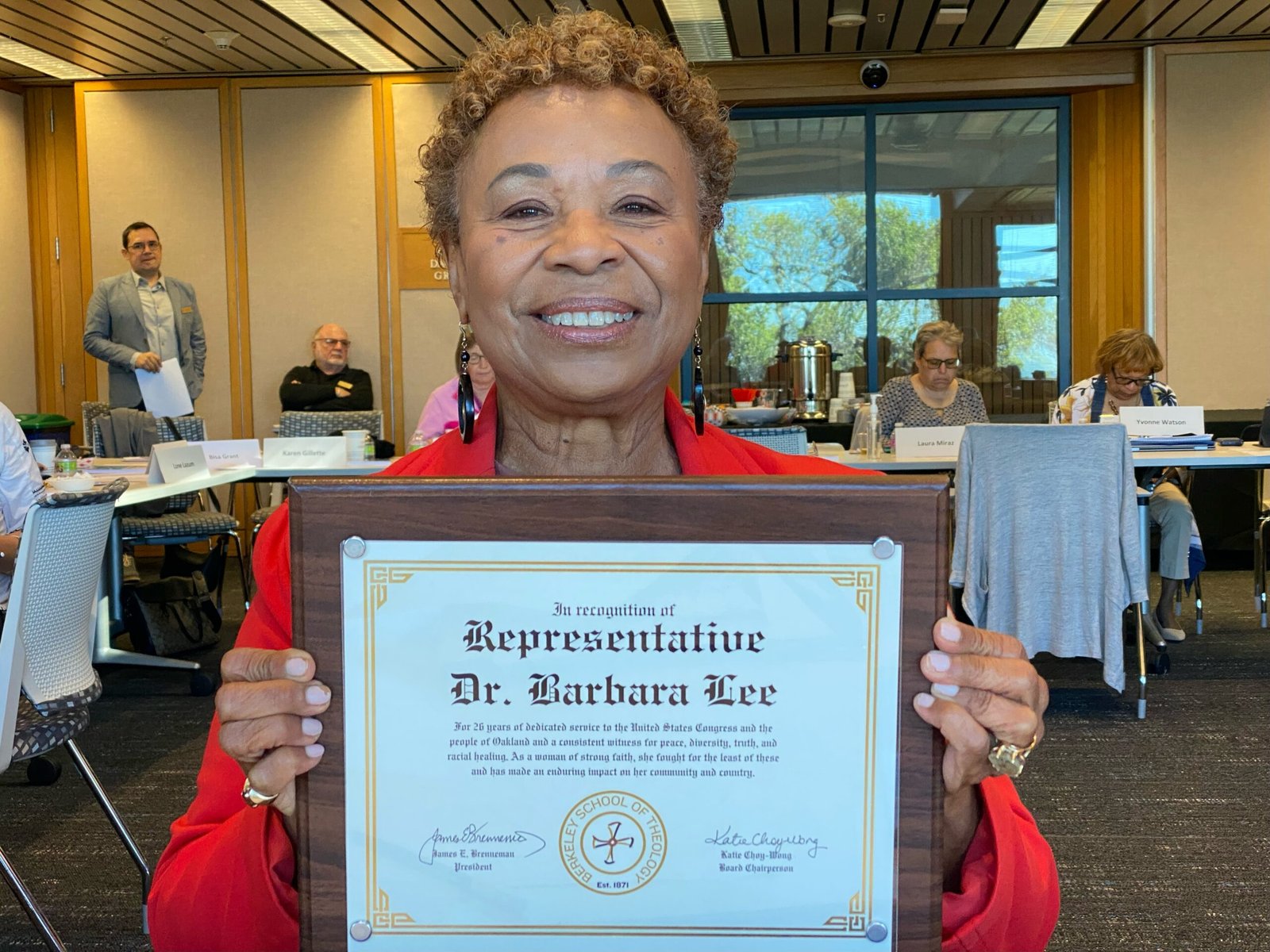 The Honorable Dr. Barbara Lee - Berkeley School of Theology